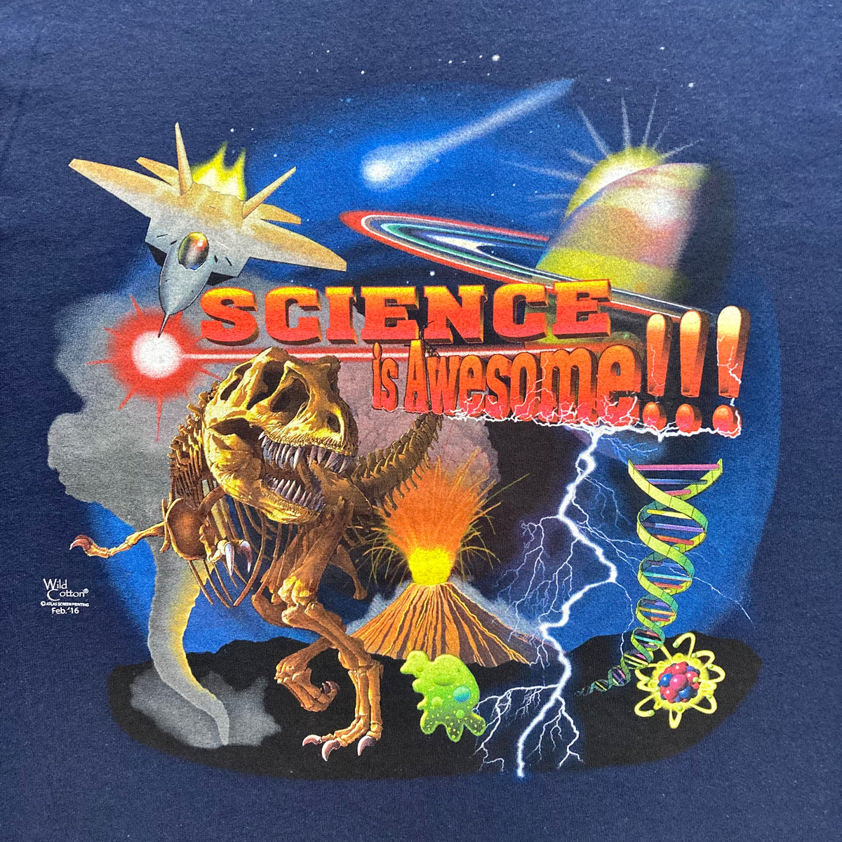 Science is Awesome T-shirt, Adult – Past & Present Science and Nature Store